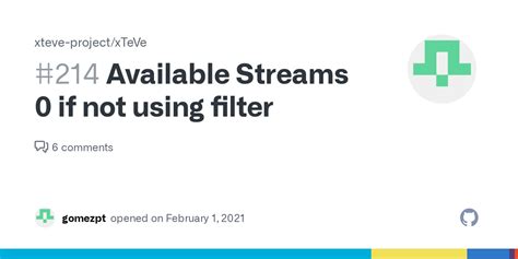 Available Streams If Not Using Filter Issue Xteve Project XTeVe GitHub