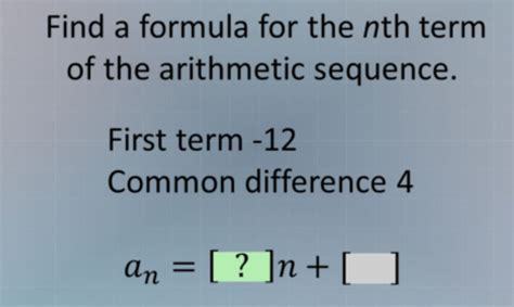Find a formula for the nth term of the | StudyX