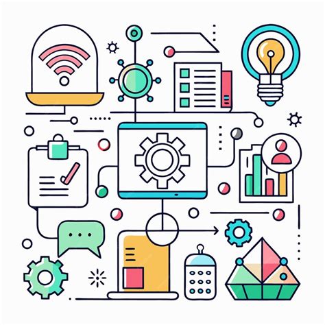 Optimize Business Processes With Digital Transformation Premium Ai Generated Vector