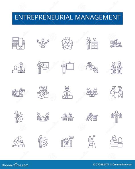 Resourceful Execution Line Icons Collection Ingenuity Efficiency Creativity Initiative