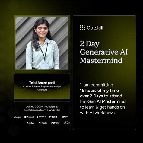 Generativeai Ailearning Outskill Professionaldevelopment Tejal Patil