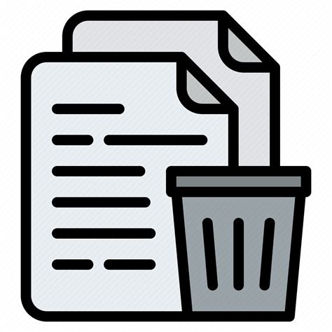 delete document file trash icon download on iconfinder