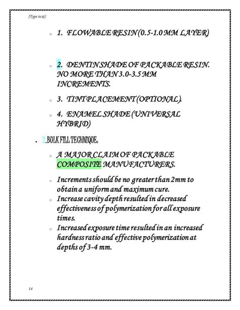 Composites For Class Ii Cavities Docx