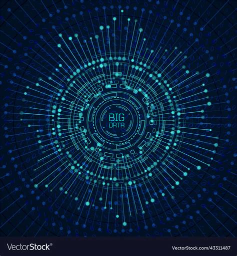 Abstract Big Data Visualization Royalty Free Vector Image