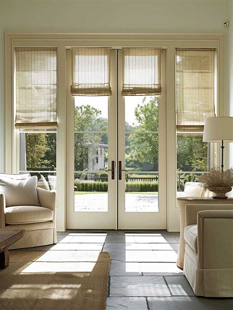 Enhance French Doors With Curtain Or Blinds Ideas For Style And Privacy