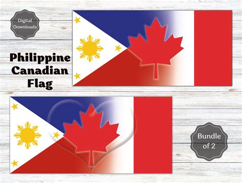 Philippines Canada Flags Png Printable Philippine Canadian Flags For