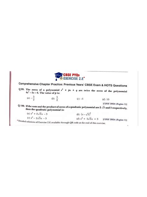 Chapter 2 Polynomials Pdf