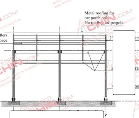 Pergola Car Porch Plan 8 X 16 X 86” H Digital Download Etsy Uk