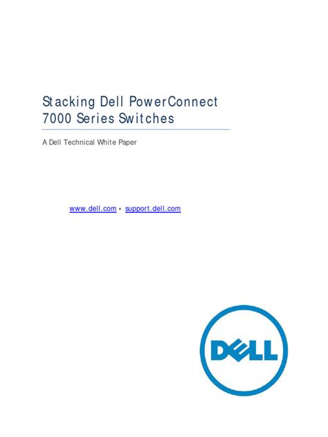 Dellpowerconnect 7000 Stacking White Paper Pdf File Transfer Protocol Network Switch