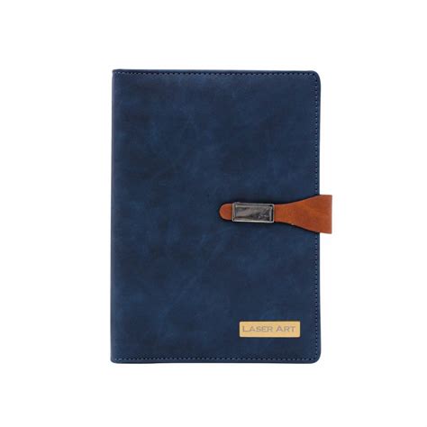 Glue Bound Leather Cover Laser Art Personalized Diary Size A5 At Rs
