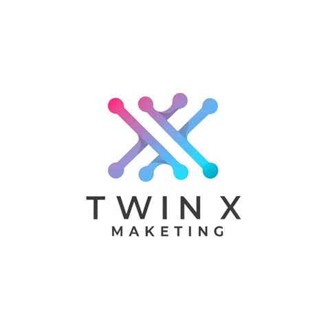 Logo Design For Twinx Marketing Clean And Minimalistic Symbol For The