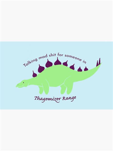 Thagomizer Range Sticker For Sale By Robthechick Redbubble