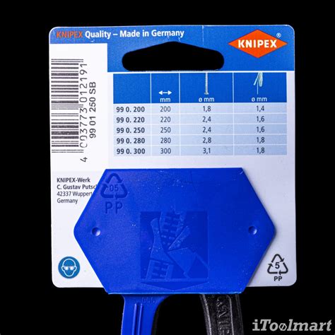 คีมมัดลวด Knipex 99 01 250 Sb ลดราคา Itoolmart