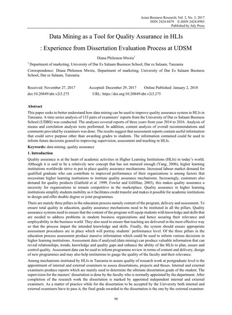 pdf data mining as a tool for quality assurance in hlis experience