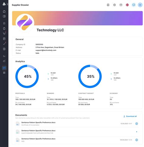 Supplier Management Etender Procurement Platform