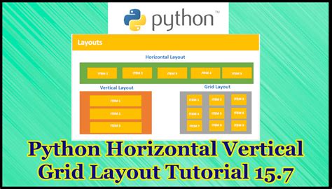 Python Horizontal Vertical Grid Layout Tutorial Part 157 Supercoders