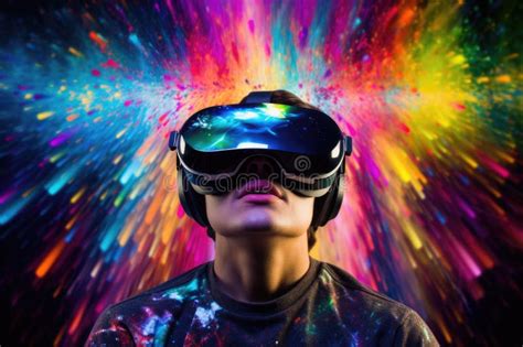 Virtual Reality Vr Experiences Generative Ai Stock Illustration