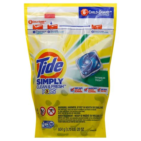 Tide Pods Simply Clean And Fresh Daybreak Fresh He Laundry Detergent Pacs