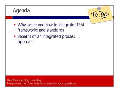 Integrating Itsm Frameworks Standards And Processes Itsm Academy Webinar Ppt