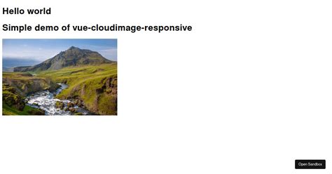 Vue Cloudimage Resposnove Plain Example Codesandbox