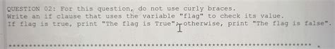 Solved Question 02 For This Question Do Not Use Curly