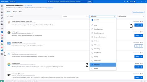Docker 拡張機能としての JupyterLab の使用を開始する Docker
