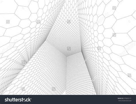 Wireframe Surface Vector Background Stock Vector Royalty Free 379693171 Shutterstock