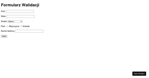 Javascript Forked Codesandbox