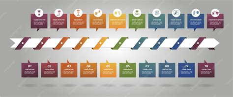 Premium Vector Infographic Sensor Template Icons In Different Colors