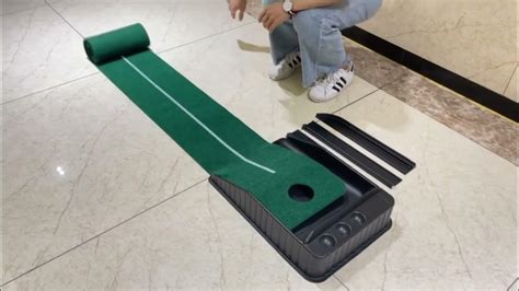Kofull 골프 퍼팅연습기 실내 무소음 자동리턴 퍼팅 퍼터연습매트 3m 플라스틱 롱 레일 Youtube