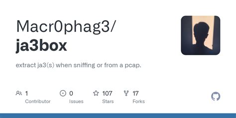 github macr0phag3 ja3box extract ja3 s when sniffing or from a pcap