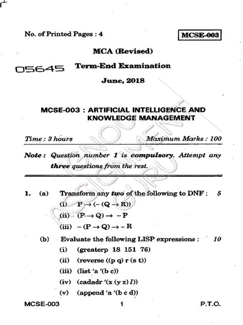 Mcse 003 Compressed Download Free Pdf Algorithms Applied Mathematics