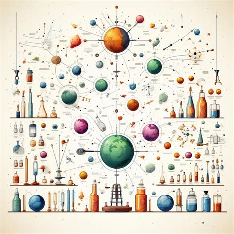 Premium Vector Minimal Vector Science Elements On White Background