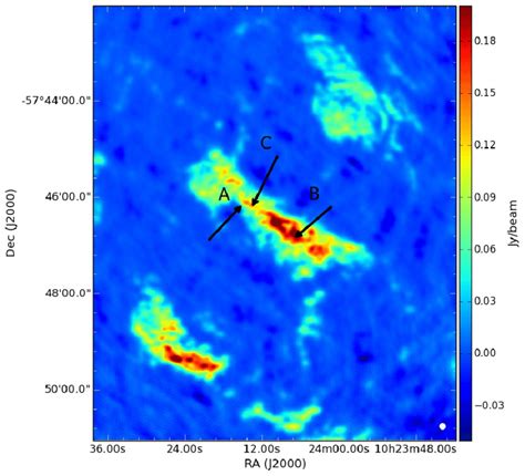 Atca 5 Ghz Map The Synthetic Beam Is Shown In The Bottom Right