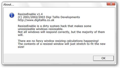 Turn Non Resizeable Windows Into Resizeable Windows