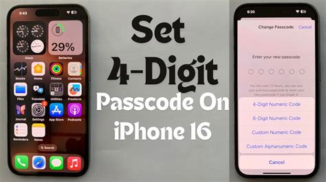 How To Set 4 Digit Passcode On Iphone 16 16 Plus 16 Pro And 16 Pro Max Youtube How To Set 4 Digit Passcode On Iphone 16 16 Plus 16 Pro And 16 Pro Max Youtube