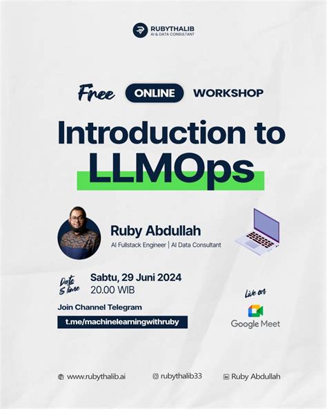 ruby abdullah on linkedin llmops workshopgratis pengembanganproduk