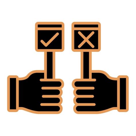 Sí O No Icon Vector Premium