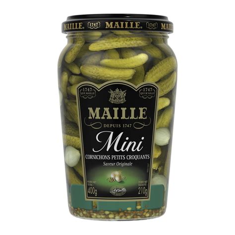 Grossiste Mini Cornichons Original 210g Maille