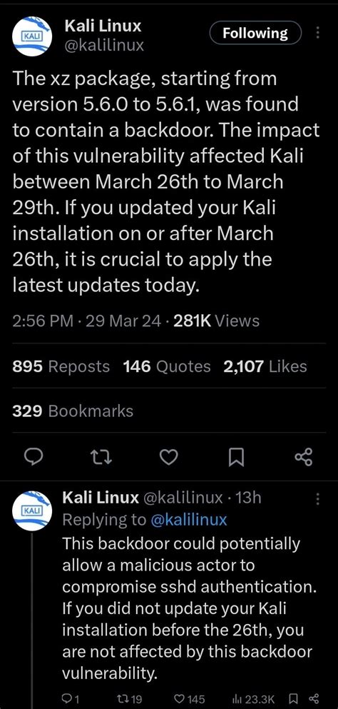 Computer Forensics And Security Institute Cfsi On Linkedin Kalilinux Xz
