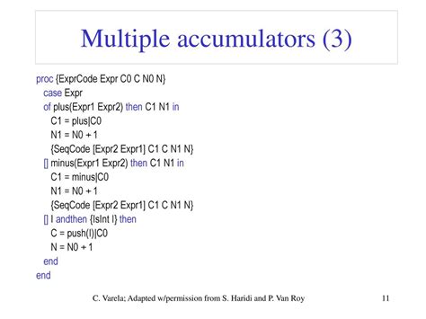declarative programming techniques accumulators ctm ppt download