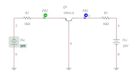 Common Base Configuration Input And Output Characteristics Multisim Live