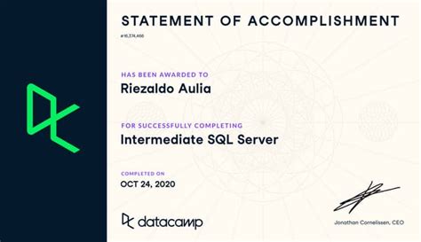 Data Camp Intermediate Sql Riezaldo Pdf