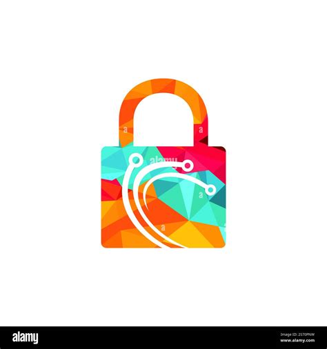 Lock Tech Logo Design Template Cyber Security Logotype Stock Vector Image And Art Alamy