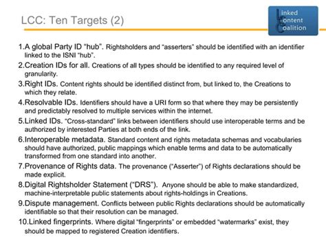Linked Content Coalition Ppt
