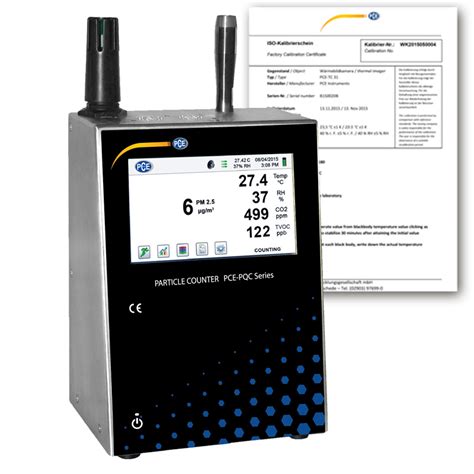 Particle Counter Pce Pqc 23eu Incl Calibration Certificate Amet Co Ltd