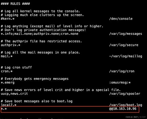 服务器、网络设备、中间件配置syslog推送 网络设备配置syslog csdn博客