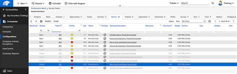 Connectwise Ticket Template