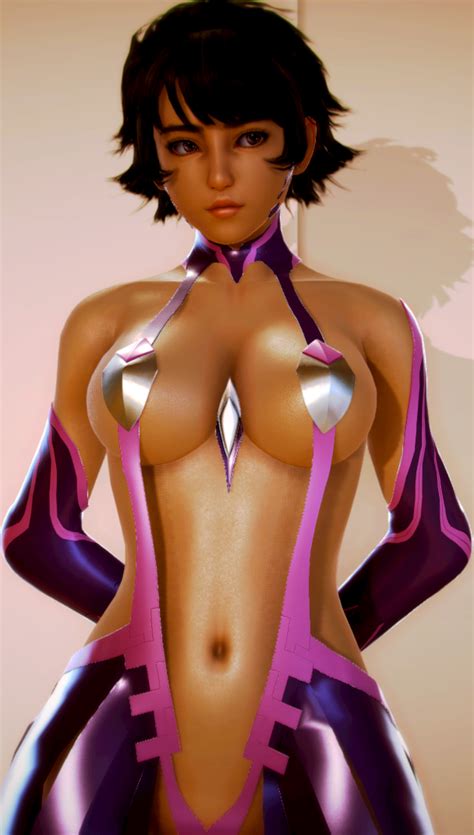 Rule 34 Anon838227 Bare Shoulders Breasts Brown Hair Cleavage Cosplay