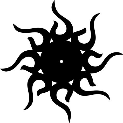 Tribal Sun Clock Cdr Vector Design Arts Shala
